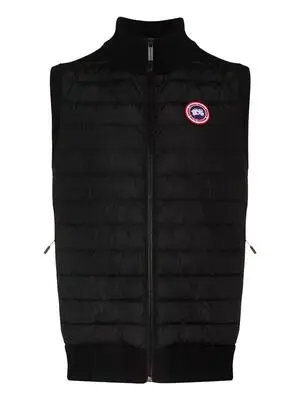 Canada Goose Quilted Wool-panel Waistcoat - Black