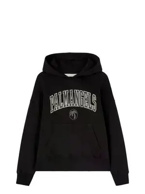 Palm Angels College Palm Hoodie - Black