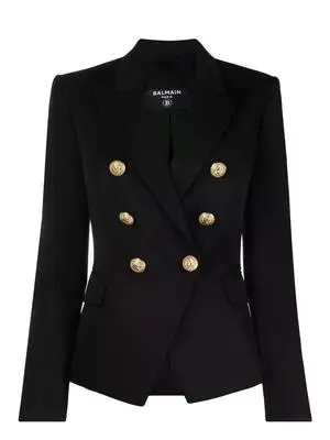 Balmain Double-breasted Blazer - Black