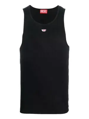 DIESEL® Logo Embroidered Tank Top - Black