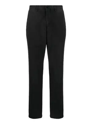 Paul Smith Zebra-embroidered Straight-leg Trousers - Black