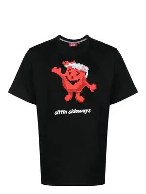 MOSTLY HEARD RARELY SEEN 8-BIT Graphic-print Cotton T-shirt - Black