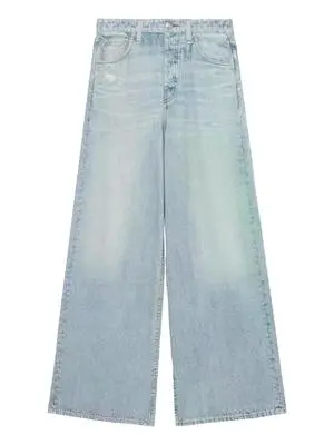 Rag & Bone Mid-rise Wide-leg Jeans - Blue