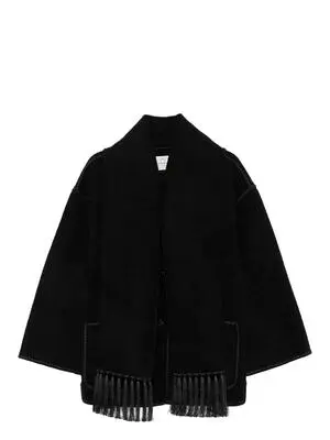 TOTEME Scarf-detail Coat - Black