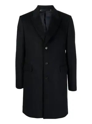 Paul Smith Single-breasted Wool-cashmere Coat - Blue