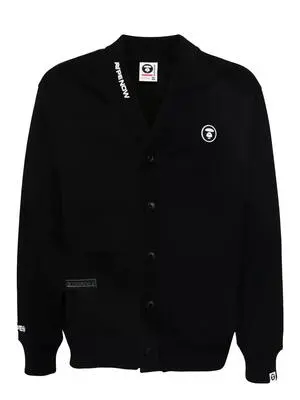 AAPE BY *A BATHING APE Logo Cardigan - Black