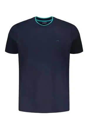 Paul & Shark Contrast-detail Cotton T-shirt - Blue