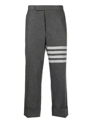 Thom Browne Low-rise Drop-crotch Tailored Trousers - Grey