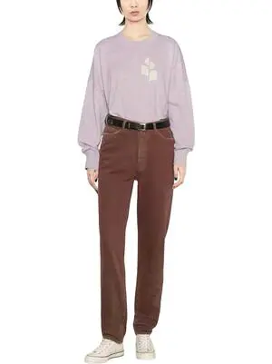 MOTHER Twizzi Skimp High-waisted Jeans - Brown
