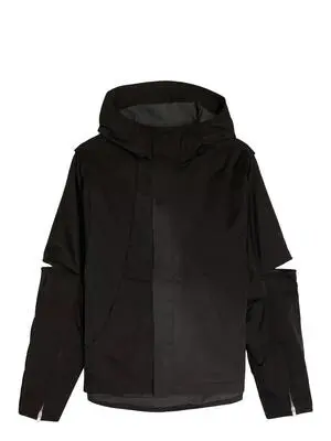 FFFPOSTALSERVICE Storm Cut-out Hooded Jacket - Black