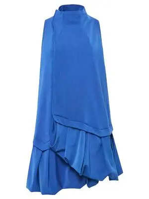JW Anderson A-line Ruffled Mini Dress - Blue