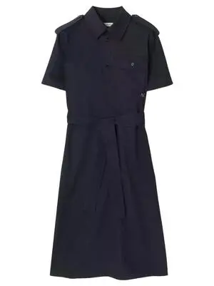 Burberry Wool Shirt Dress - Blue