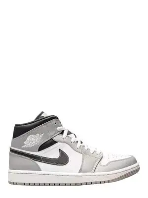 JORDAN Air 1 Mid Light Smoke 2.0 Sneakers - Grey