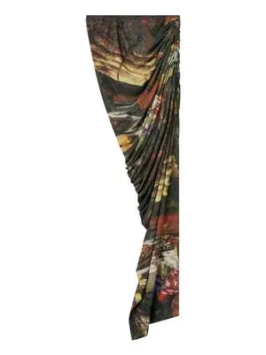 AZ FACTORY X Estar Manas Bon Appetit Side-slit Skirt - Multicolour