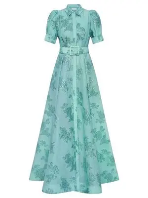 Rebecca Vallance Benette Short Sleeve Gown - Blue