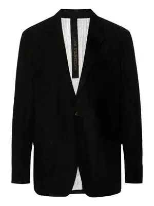 FORME D'EXPRESSION 1b Lounge Single-breasted Blazer - Black