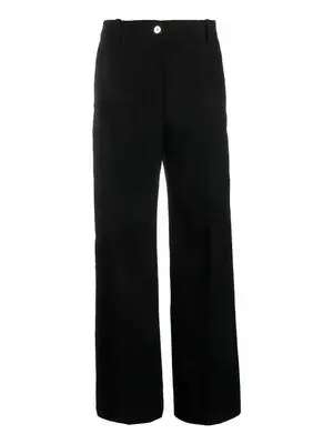 PATOU Iconic Long Wide-leg Trousers - Black