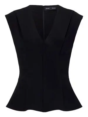 Proenza Schouler Crepe Sleeveless Blouse - Black