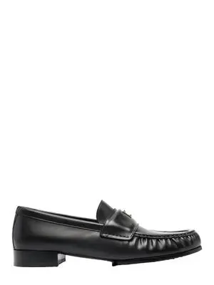 Givenchy 4g-plaque Leather Loafers - Black