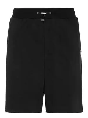 Philipp Plein Cotton Track Shorts - Black