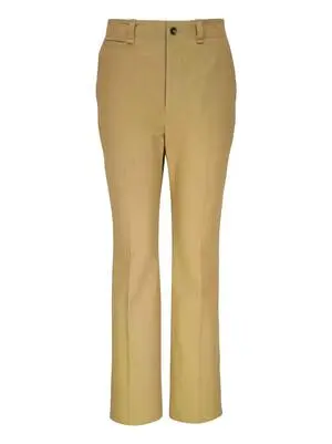 Saint Laurent Straight-leg Cotton Trousers - Neutrals