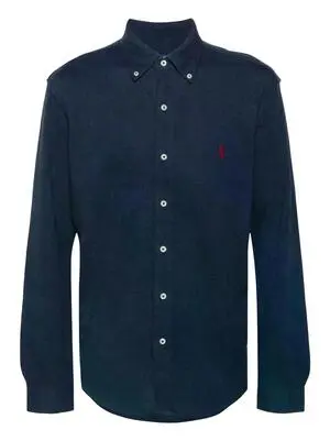 Polo Ralph Lauren Logo-embroidered Button-down Shirt Blue