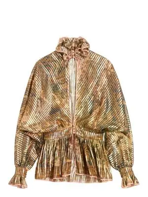 Valentino Garavani Pekin Cashmere Voyage Imaginaire Blouse - Neutrals