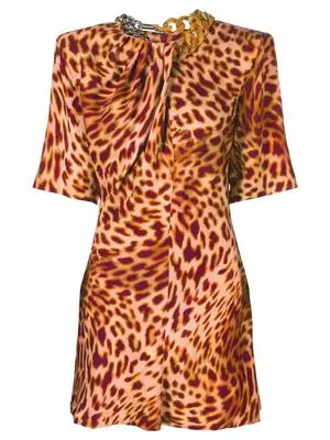 STELLA MCCARTNEY Leopard-Print Mini Dress