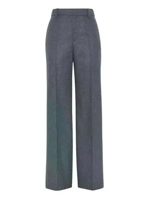 Brunello Cucinelli Wide-leg Tailored Trousers - Grey