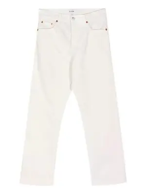 RE/DONE Easy Straight-leg Cropped Jeans - Neutrals