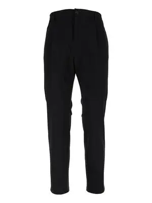 CRUNA Pleated Trousers - Black