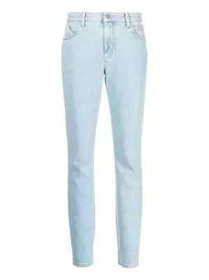ATTICO High-Rise Straight-Leg Jeans