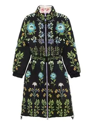 Farm Rio Winter Garden Coat - Blue