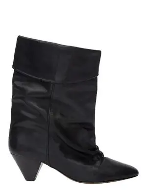 Isabel Marant Étoile ISABEL MARANT 55mm Slouchy Leather Boots Black
