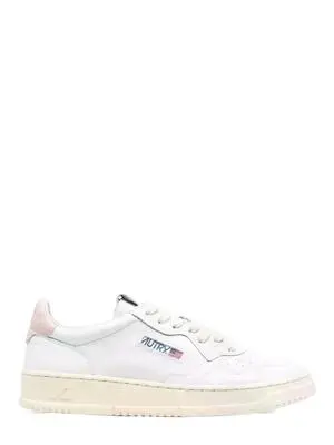 AUTRY Side Logo-Patch Sneakers White