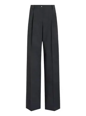 Dolce & Gabbana Pressed Crease Straight-leg Trousers - Grey