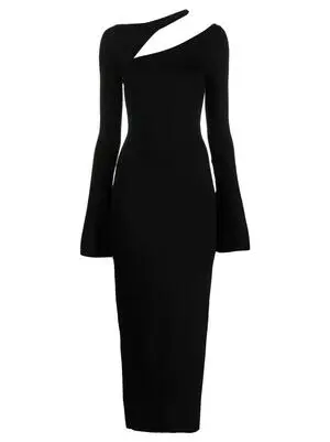 MANURI Sandy Cut-out Maxi Dress - Black