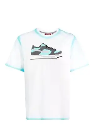 MOSTLY HEARD RARELY SEEN 8-BIT Graphic-print Cotton T-shirt - Blue
