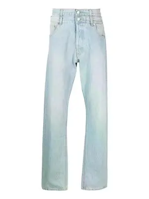 VTMNTS Double-layer Straight-leg Jeans - Blue