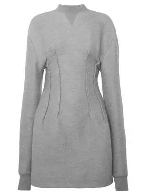 JW Anderson Textured Hourglass Dress - Grey