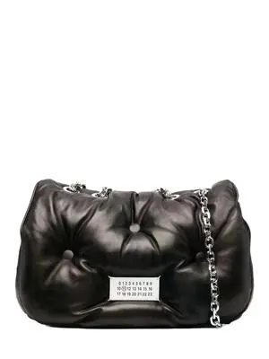 MAISON MARGIELA Medium Glam Slam Flap Shoulder Bag - Black