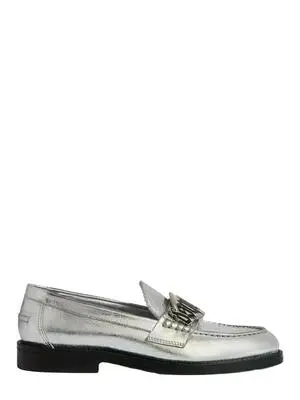 Dsquared2 Gothic Metallic Leather Loafers - Silver