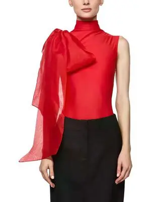 ATU BODY COUTURE Draped-detail Bodysuit - Red