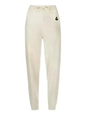 MARANT ETOILE Kira Drawstring Knitted Trousers - Neutrals