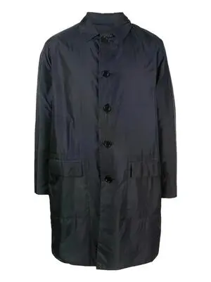 Aspesi Padded Long Coat - Blue