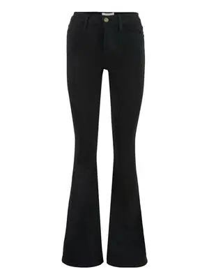 FRAME Le High Flared Jeans - Black