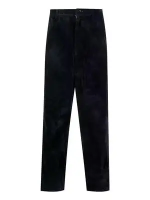 Comme Des Garçons Mid-rise Corduroy Trousers - Blue