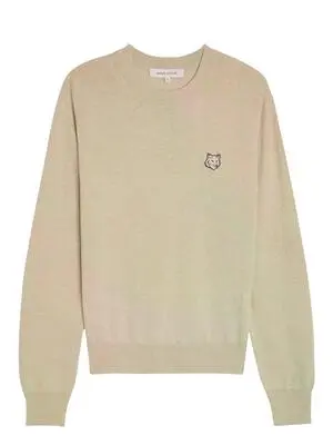 Maison Kitsuné Wool Regular Jumper - Neutrals