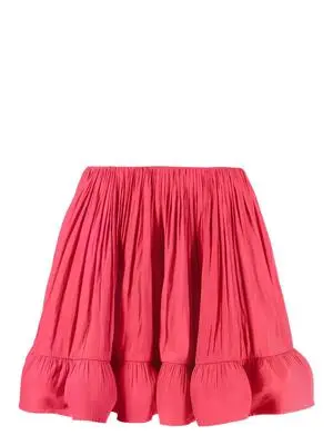LANVIN Ruffled Flared Miniskirt - Pink