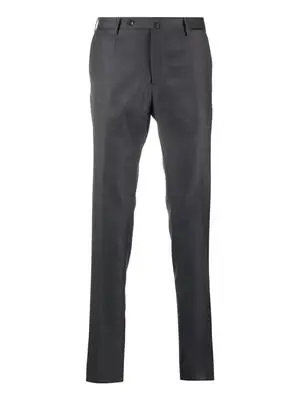 Incotex Slim-cut Virgin-wool Trousers - Grey